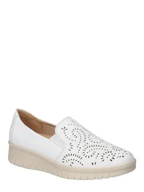 EASY WORKS BY EASY STREET Ying Perforated Slip-on Sneaker - White
