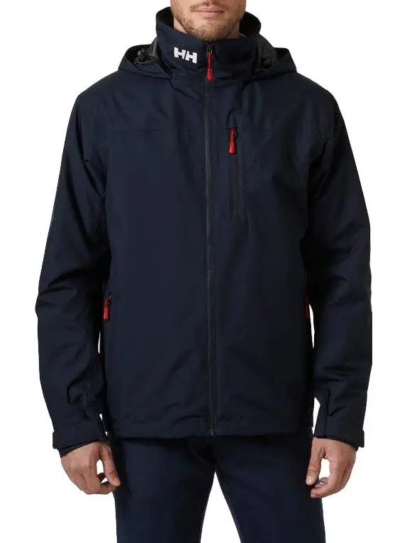 Helly Hansen Hooded Waterproof Sailing Jacket - Navy