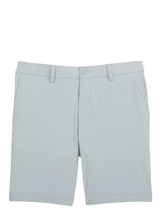 Scott Barber Sono Flat Front Chino Shorts - Silver