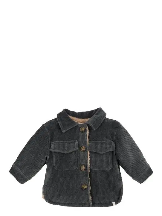 OH BABY! Corduroy Shacket - Charcoal