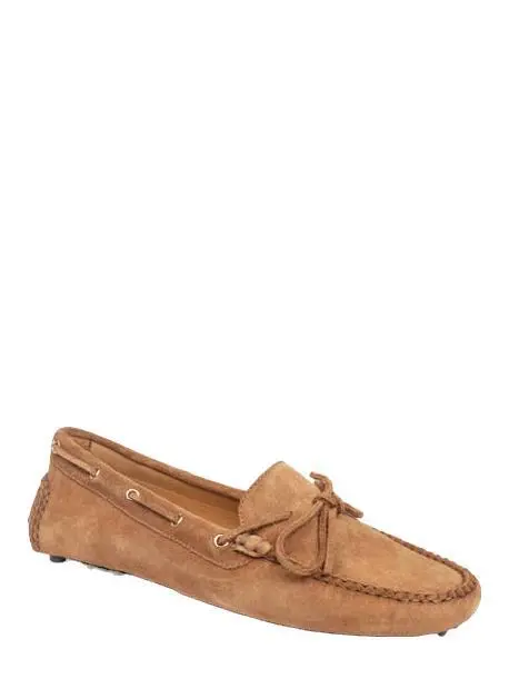 PATRICIA GREEN Henley Boat Shoe - Cognac Suede