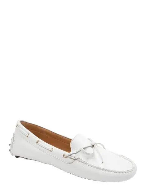 PATRICIA GREEN Henley Boat Shoe - White Leather