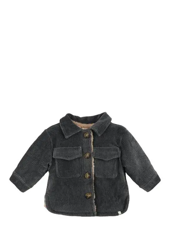 OH BABY! Corduroy Shacket - Charcoal