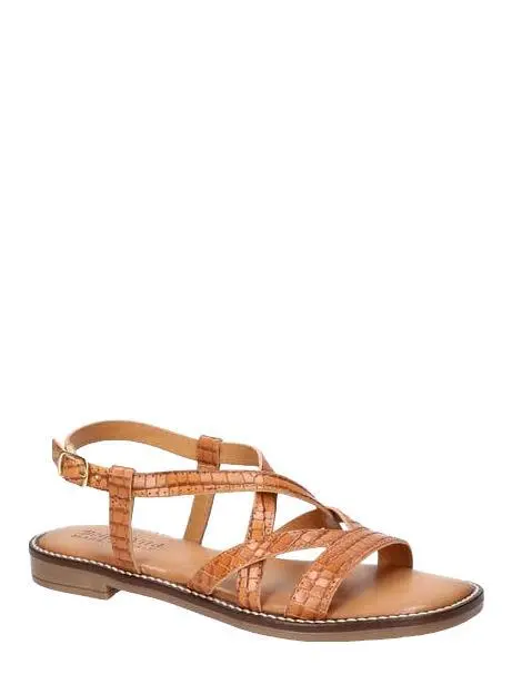 BELLA VITA Tya Strappy Sandal - Natural Croco Italian Leather