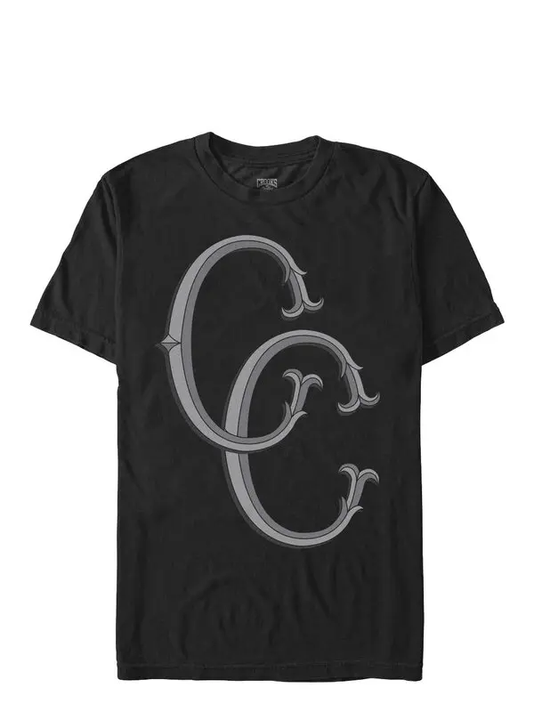 CROOKS & CASTLES Initials Logo Graphic T-shirt - Black