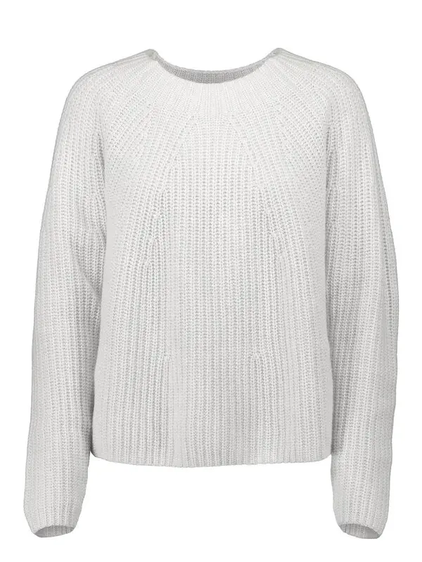 ALLUDE Chunky-knit Sweater - White