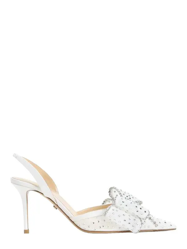 Mach & Mach 85mm Le Cadeau Pumps - White