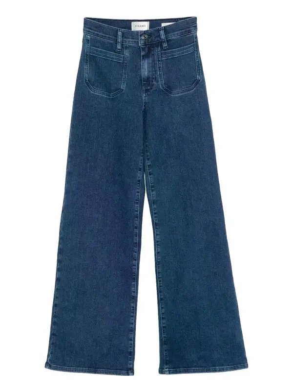 FRAME Le Slim Palazzo Jeans - Blue