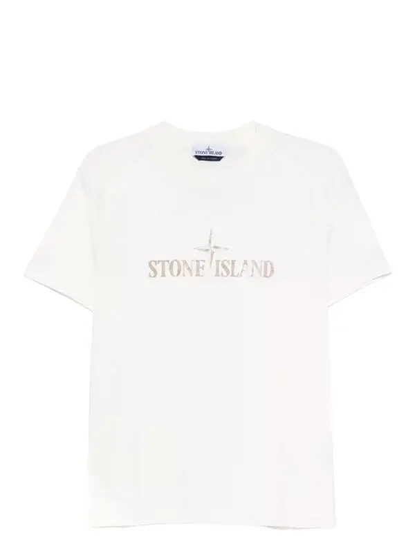 Stone Island Logo-print T-shirt - Neutrals