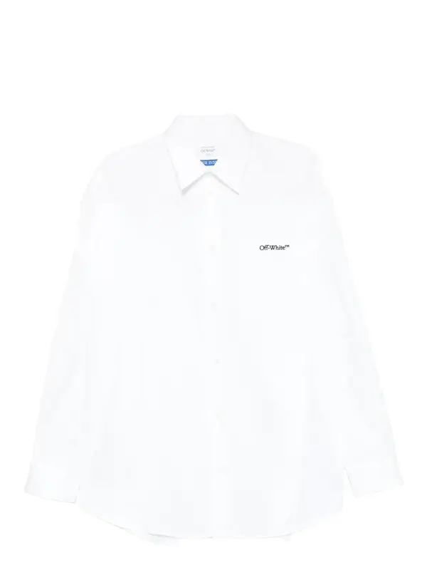 Off-White Logo-embroidered Shirt - White