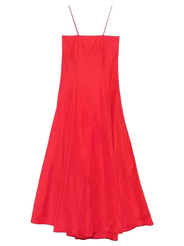 FORTE_FORTE Taffeta Maxi Dress - Red