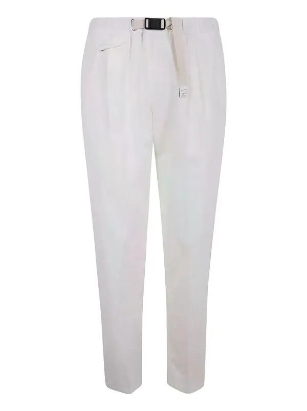 WHITE SAND Tapered Trousers - White