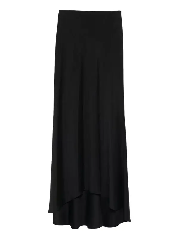 Plan C Demi-train Maxi Skirt - Black