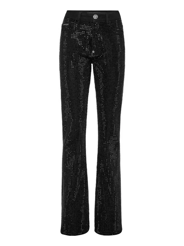 Philipp Plein Flared Jeans - Black