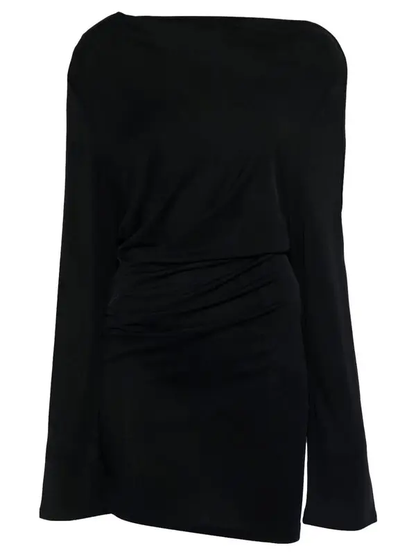 Jacquemus Draped Mini Dress - Black