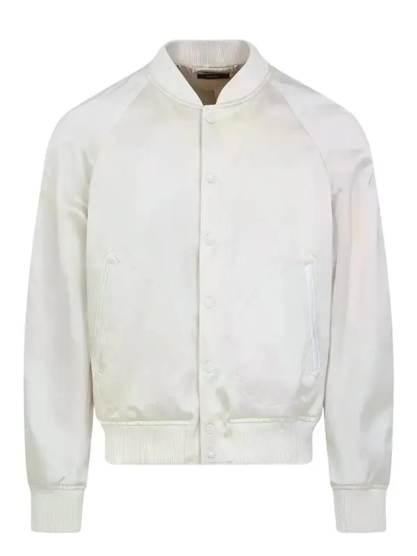 TOM FORD Satin Bomber Jacket - Neutrals