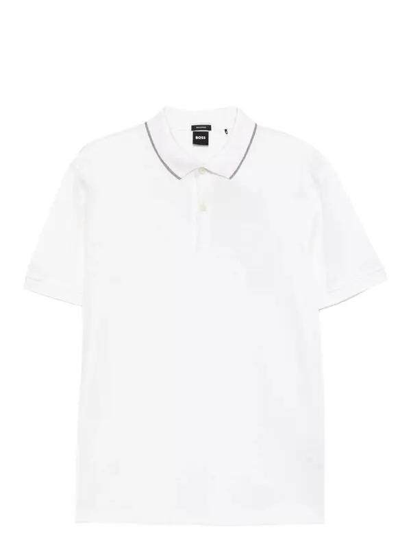 BOSS Cotton Polo Shirt - White