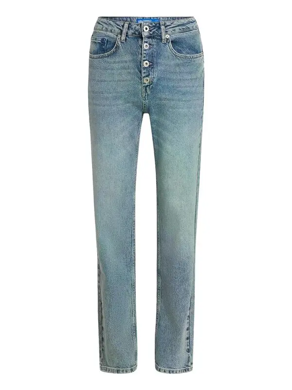Karl Lagerfeld High-rise Straight-leg Jeans - Blue