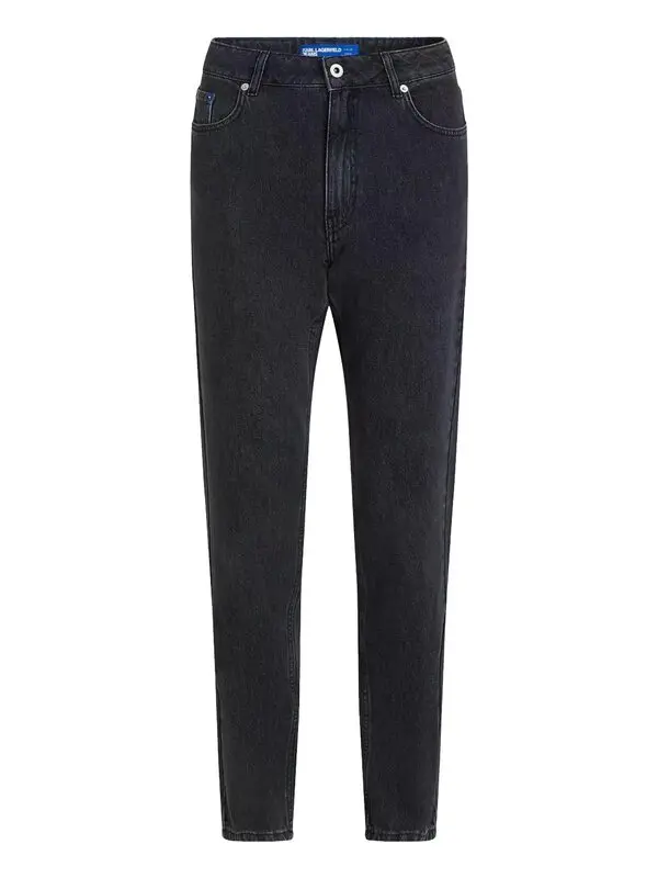 Karl Lagerfeld Logo-patch Jeans - Black