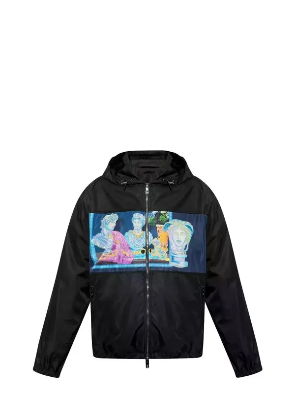 Versace Statue-print Track Jacket - Black