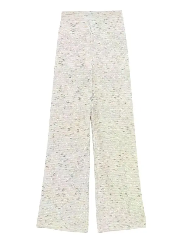 Missoni Sequinned Flared Trousers - Neutrals