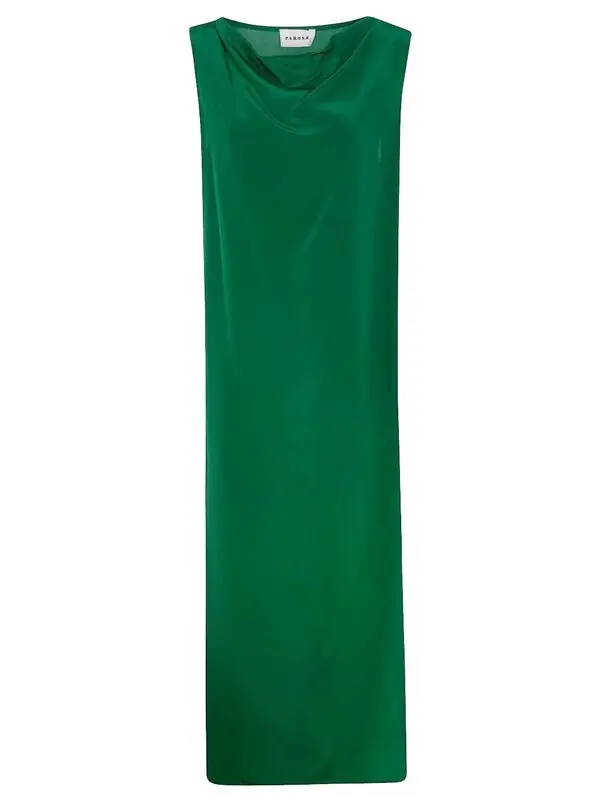 P.a.r.o.s.h Drape-neck Shift Dress - Green