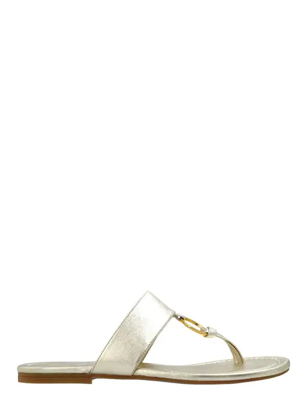 ODISSI Leather Slides - Gold