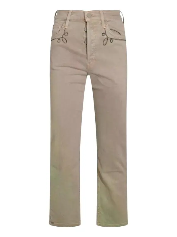 MOTHER Straight-leg Jeans - Neutrals