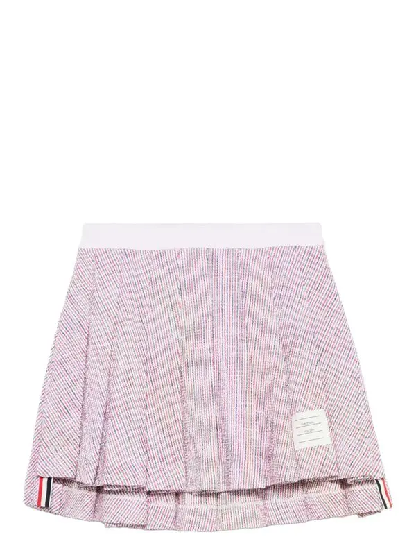 Thom Browne Tweed Mini Skirt - White