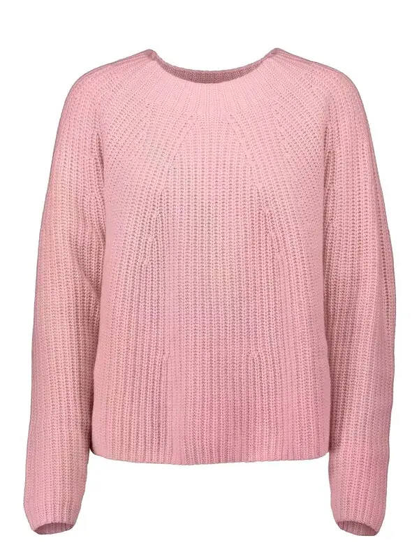 ALLUDE Chunky-knit Pullover Sweater - Pink