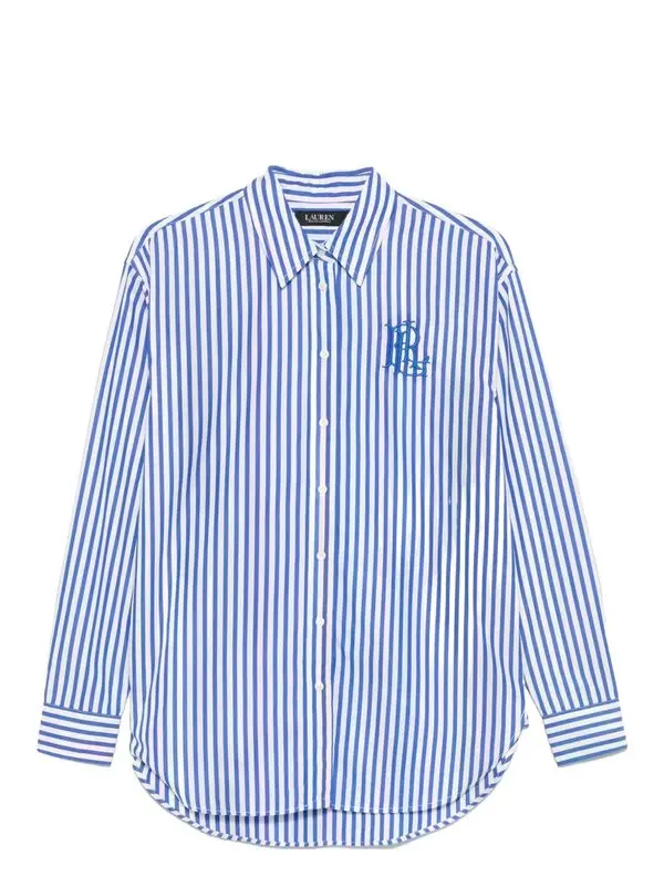 Ralph Lauren Striped Cotton Shirt - Blue