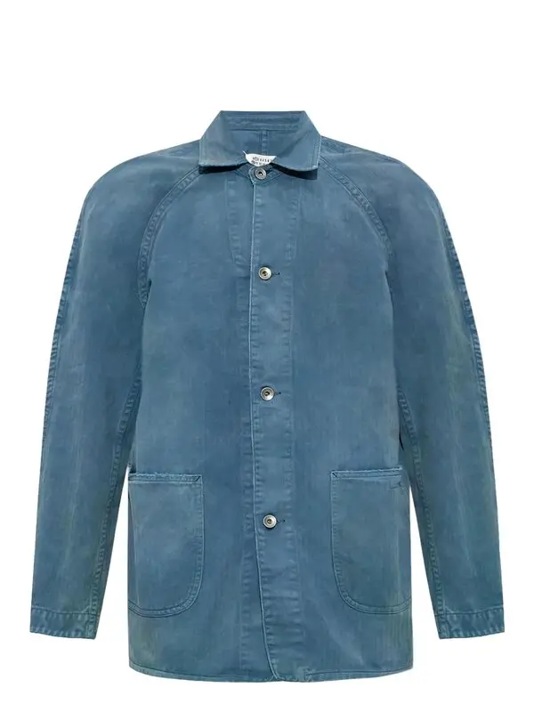 MAISON MARGIELA Cotton Shirt Jacket - Blue