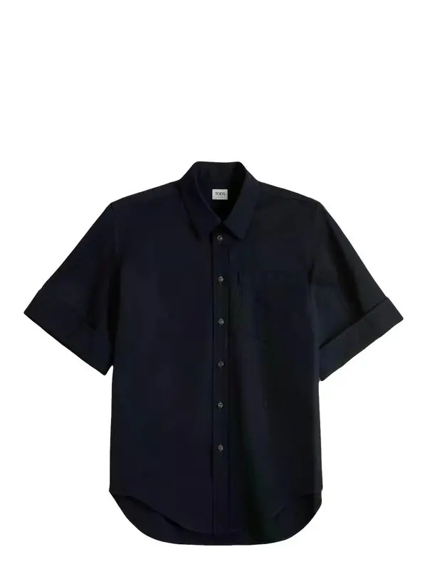 TOD'S Belted Shirt - Blue