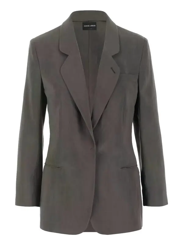 Giorgio Armani Single-breasted Blazer - Grey