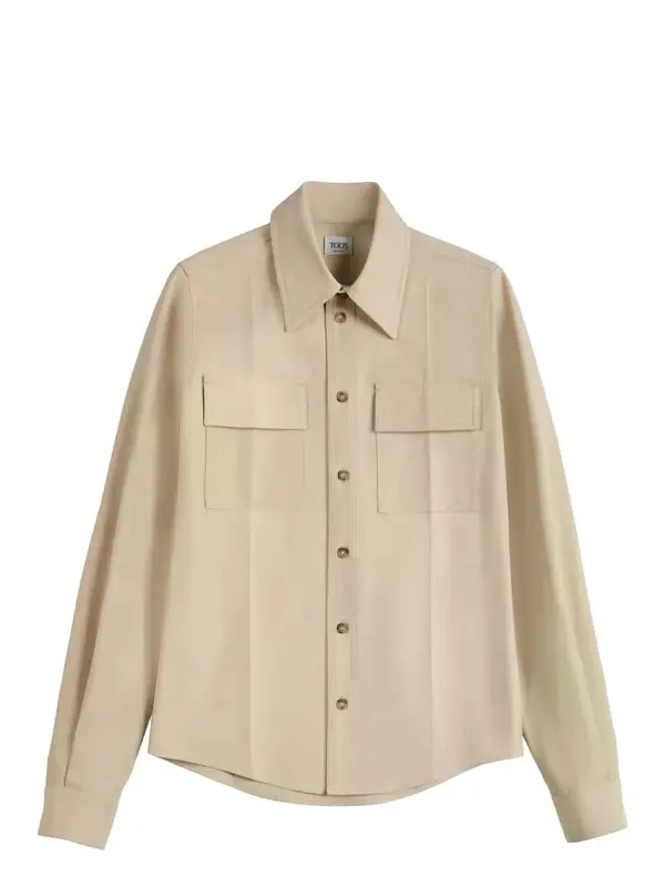 TOD'S Pressed-crease Shirt - Neutrals