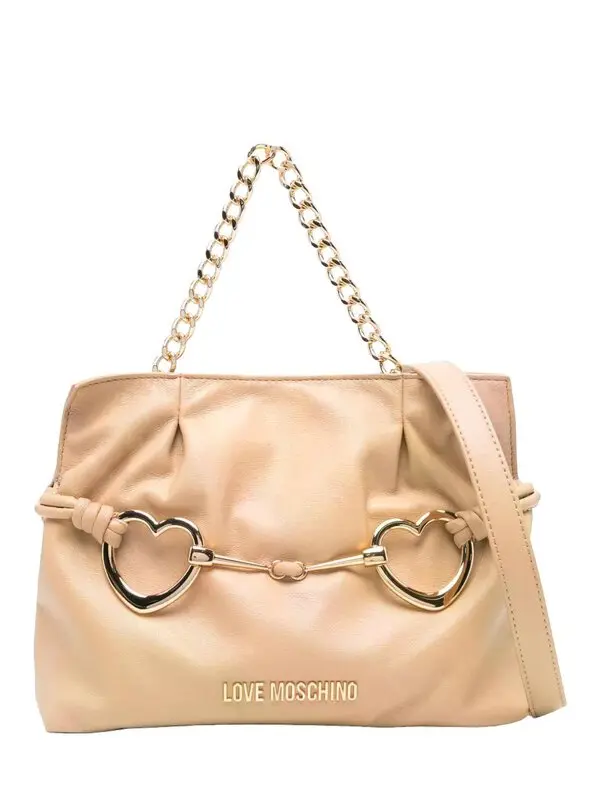 Moschino Logo-lettering Tote Bag - Neutrals