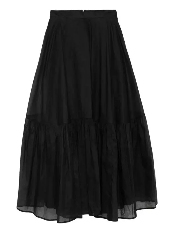 Plan C Organza Maxi Skirt - Black