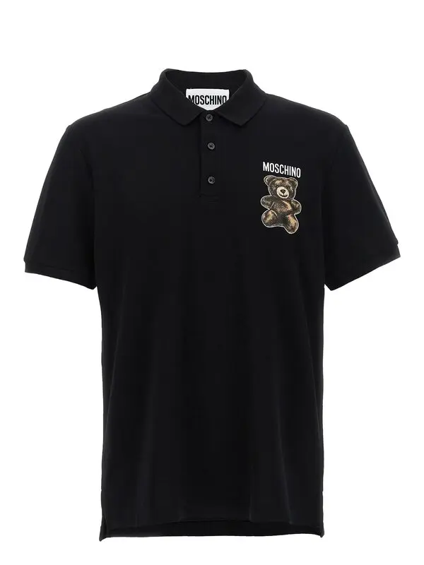 Moschino Teddy' Polo Shirt - Black