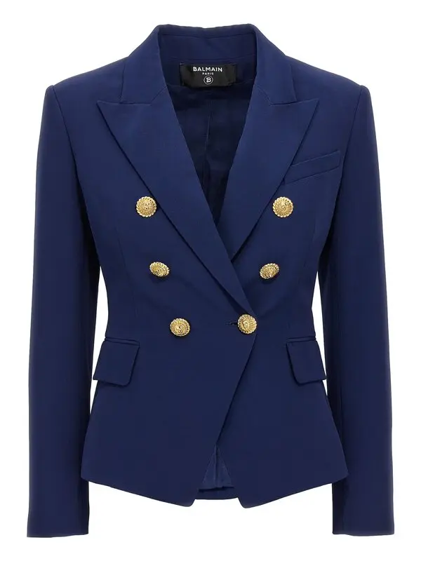 Balmain Chiocciola' Blazer - Blue