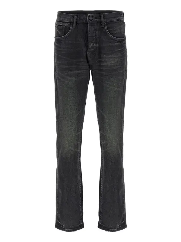 PURPLE BRAND P005 Double Dip Coated Jeans - Black