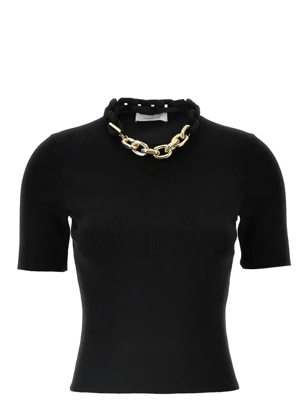 Rabanne Chain T Shirt - Black