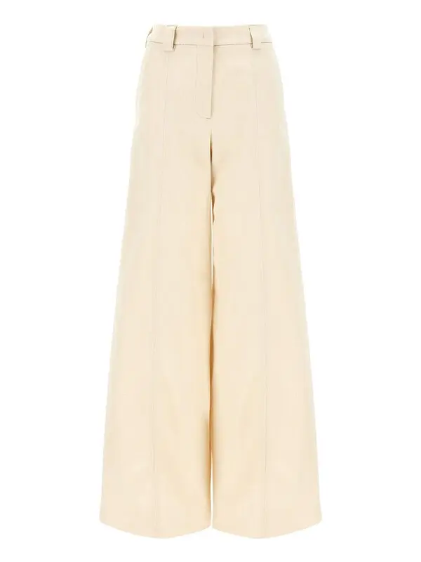 THELATEST Alma Cotton Gabardine Trousers - Beige