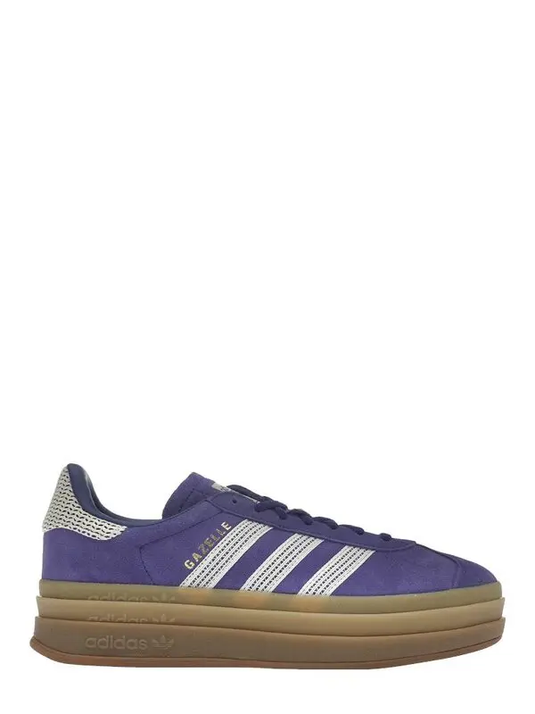 Adidas Gazelle Bold Sneakers - Collegiate Purple/wonder White/gold Metallic