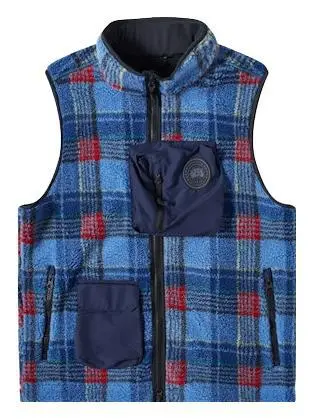 Canada Goose X Nba Collection With Union Legion Fleece Vest - Legacy Tartan Blue