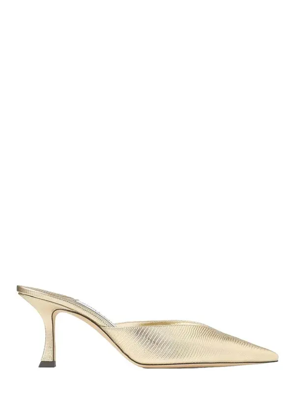 JIMMY CHOO 70mm Solar Mules - Gold