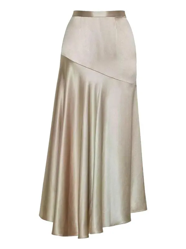 Adam Lippes Tess Midi Skirt - Gold