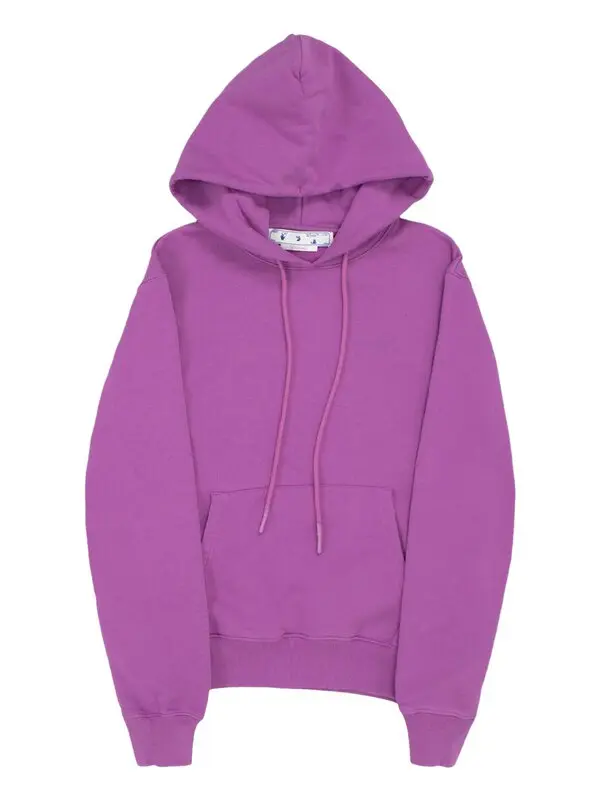 Off-White Diagonal Tab Slim Hoodie - Purple