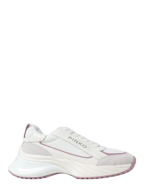Pinko Lace Up Sneakers - White