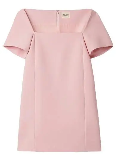 Khaite Benji Crepe Mini Dress - Pink