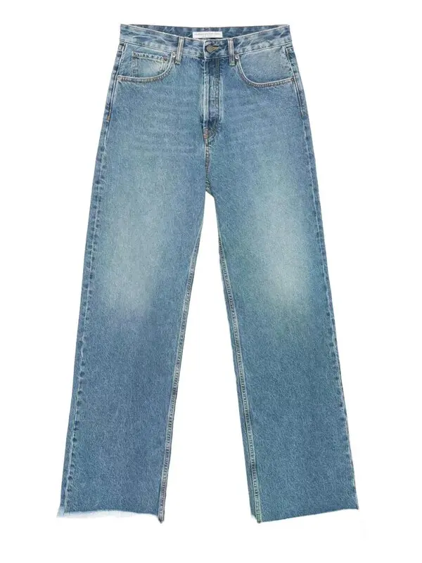 Alessandra Rich Low-rise Baggy Jeans - Blue